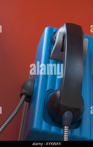 Black Fixed Line Telephone Stock Photo - Alamy