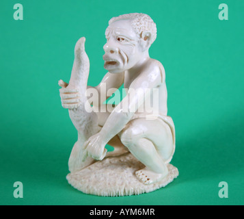 Ivory Carving of an african man Stock Photo - Alamy