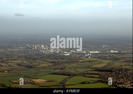 Aerial view of Bracknell Berkshire England UK Stock Photo - Alamy