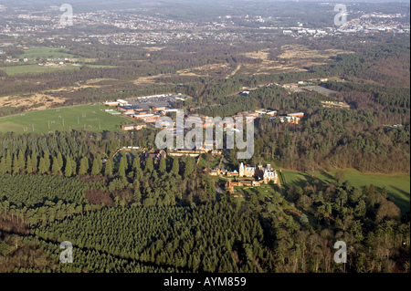 Aerial view of Minley Manor and Gibraltar Barracks Hawley Berkshire ...