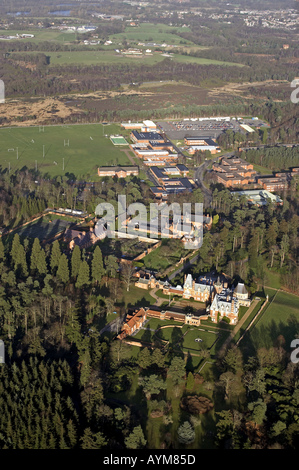 Aerial view of Minley Manor Hawley Berkshire England UK Stock Photo - Alamy