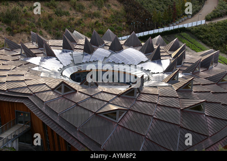 The Core roof solar panels, Eden project, Cornwall, England Stock Photo ...