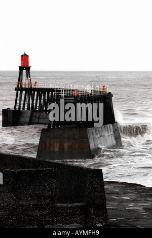 Whitby Sea Defences Stock Photo - Alamy
