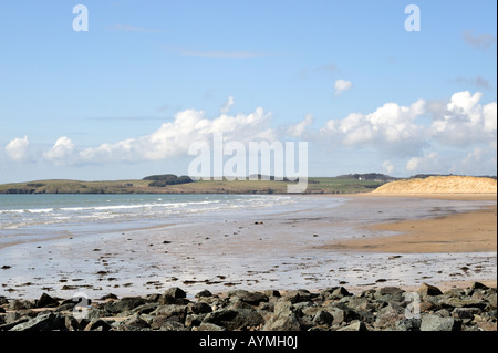 Malltraeth Bay. Anglesey North Wales. A boat anchored. Ynys Mon. yacht ...