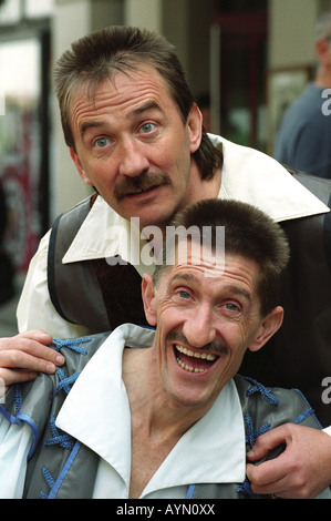 The Chuckle Brothers Paul and Barry Elliot in costume for the pantomime ...