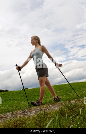 woman blonde blond trim trail natural portrait positive sixty oap old ...