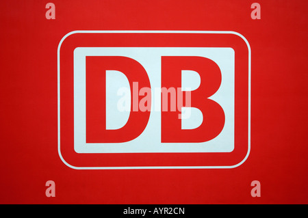 The logo of the Deutsche Bahn (German Rail) with the lettering Mobility ...
