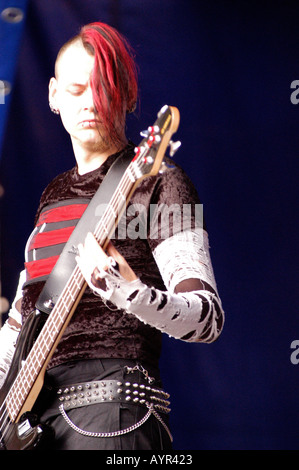 Terminal Choice gothic band member performing live at Castle Party ...