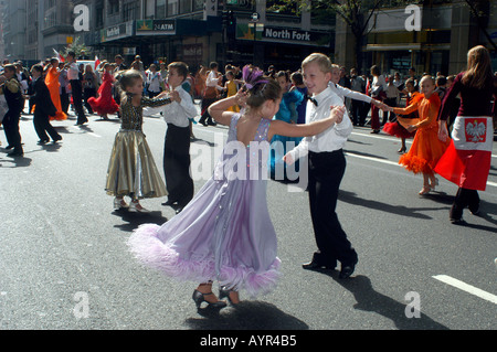 Polish children perform their Ballroom Dancing routines in the 65th ...