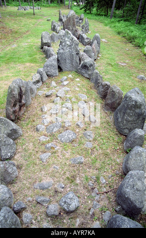Stone ship in Gotland Stock Photo - Alamy