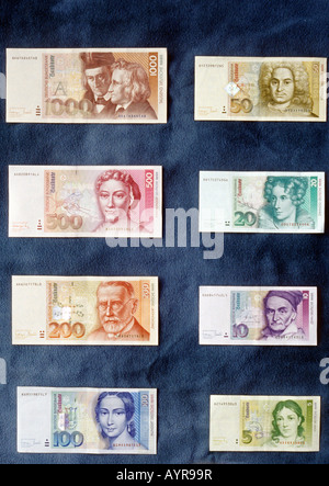 Germany 10 Deutsche Mark Note Stock Photo - Alamy