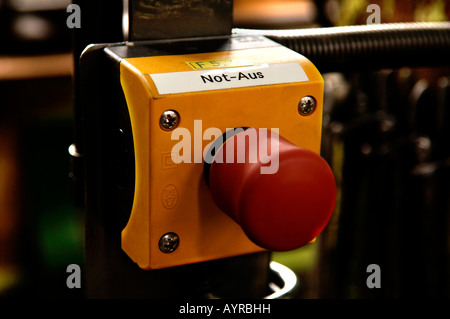 Close up of Emergency Shut Off Switch Stock Photo: 12909032 - Alamy