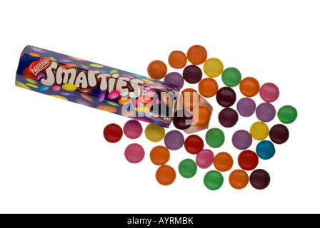 Tube of Smarties, Cut Out Stock Photo - Alamy