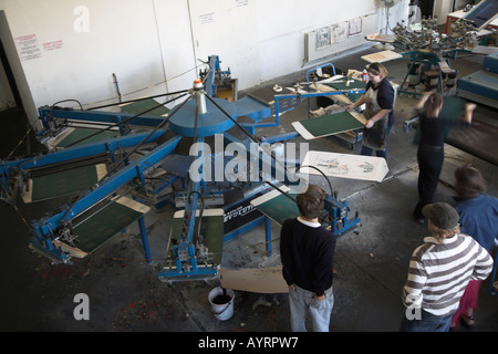 Silkscreen textile printing machine Stuart Morris Hadleigh Suffolk ...