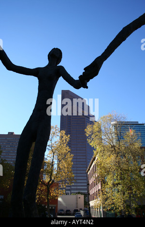 'Family of Man' sculpture, Calgary, Alberta, Canada Stock Photo - Alamy