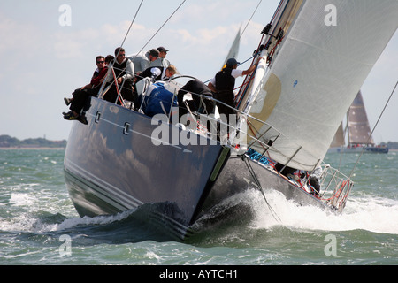Cowes Week Sailing Yachts Stock Photo - Alamy