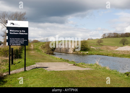 disused locks at tewitfield on northern reaches of lancaster canal ...