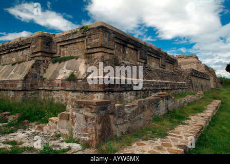 The Zapotec constructed pyramids and temple ruins of Monte Alban near ...
