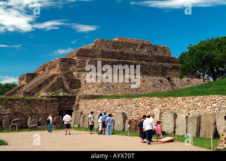 The Zapotec constructed pyramids and temple ruins of Monte Alban near ...