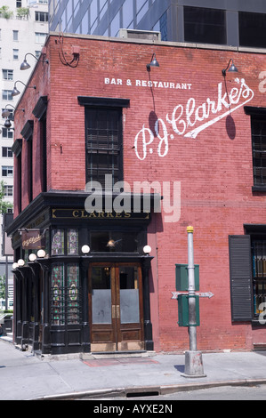 P.J. Clarke's (or PJ Clarke's) Restaurant and Bar New York City. Iconic ...