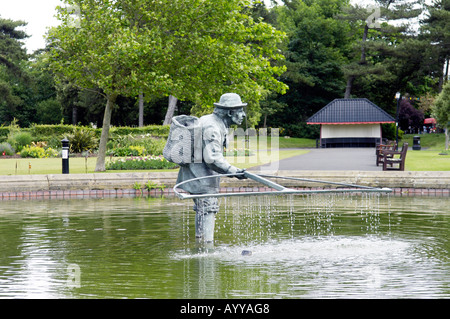 The Shrimper statue in Lowther Gardens, Lytham St Annes, commemorates ...
