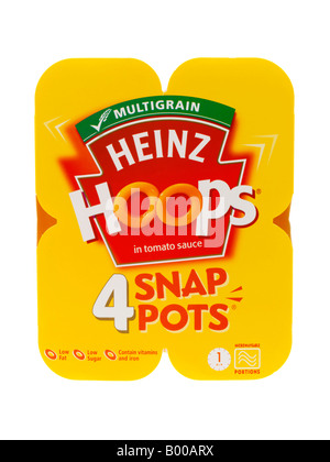Heinz snap pots spaghetti hoops in tomato sauce Stock Photo - Alamy