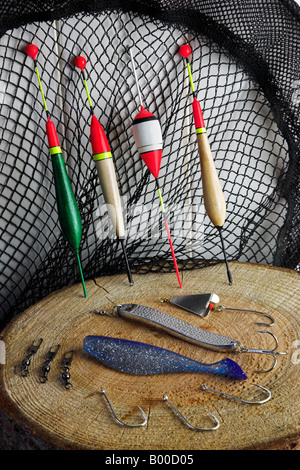 Fishing tackle still life Stock Photo - Alamy