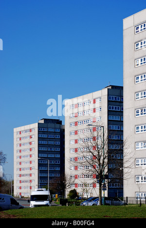 High rise flats, Chelmsley Wood, West Midlands, England, UK Stock Photo ...