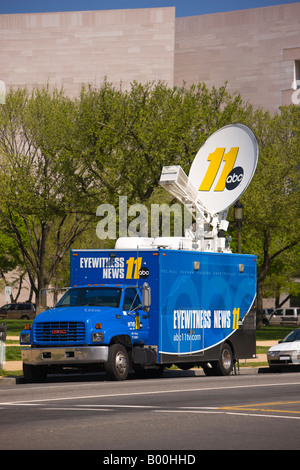 WASHINGTON DC USA News truck with satellite dish Eyewitness News ...