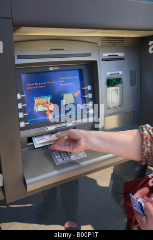 ATM Euro Cash Machine France Europe Stock Photo - Alamy