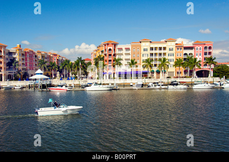 The marina at the Bayfront shopping and dining complex in Naples ...