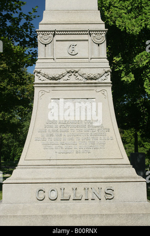 John Alexander Collins gravesite at Woodland Cemetery, Dayton, OH Stock ...