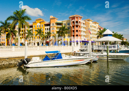 The marina at the Bayfront shopping and dining complex in Naples ...