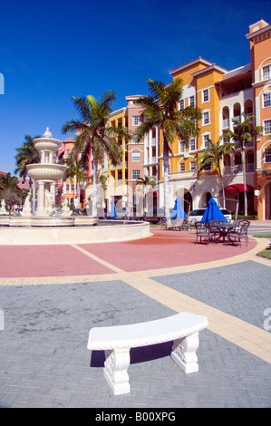 The Bayfront shopping and dining complex in Naples Florida USA Stock ...