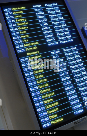 Bulletin Board at Airport Stock Photo - Alamy