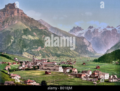Engelberg in Obwalden Canton central Switzerland and Alm House Stock ...
