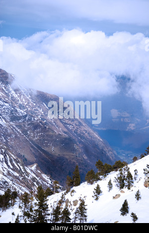 Moutain Peaks full of snowat Pyrenees Stock Photo - Alamy