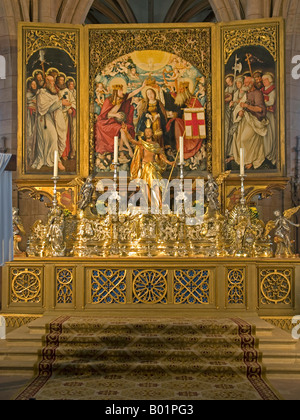 high altar with coronation of Mary Hans Baldun Grien in the cathedral ...