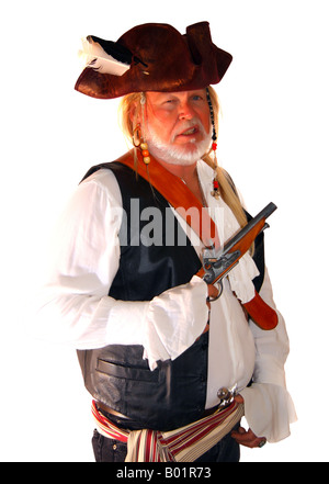 Portrait of Captain Whitebeard (isolated on white Stock Photo - Alamy