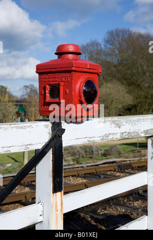 Level crossing warning lamp Stock Photo - Alamy