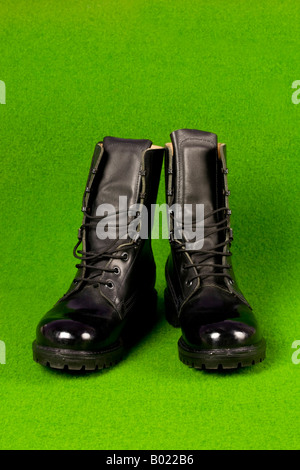 Polished and bulled boots Stock Photo - Alamy