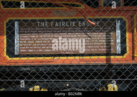 Fairlie engine R28 at Reefton New Zealand Stock Photo - Alamy