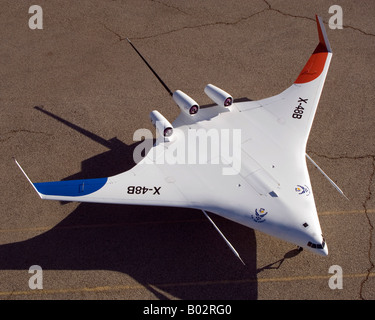 X-48B Blended Wing Body aircraft during test flight (1 Stock Photo - Alamy