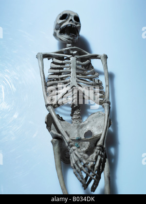 Human skull: three-quarter view. Watercolour, ink and pencil drawing by ...