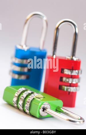 Lock / Padlock against colour Stock Photo - Alamy