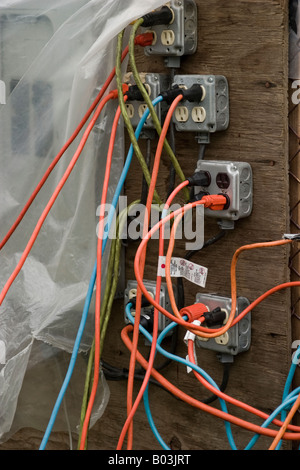 Colored electrical wire Stock Photo - Alamy