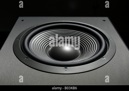 Stereo system electronic equipment loudspeakers sound high tech Stock ...