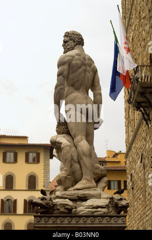 Statue of Hercules and Cacus, sculpture, art, Renaissance, tourist ...