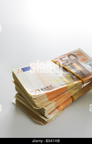 Stack of banknote 50 euro Stock Photo - Alamy