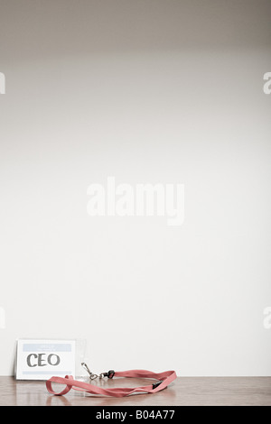 Name Tag with white background Stock Photo - Alamy